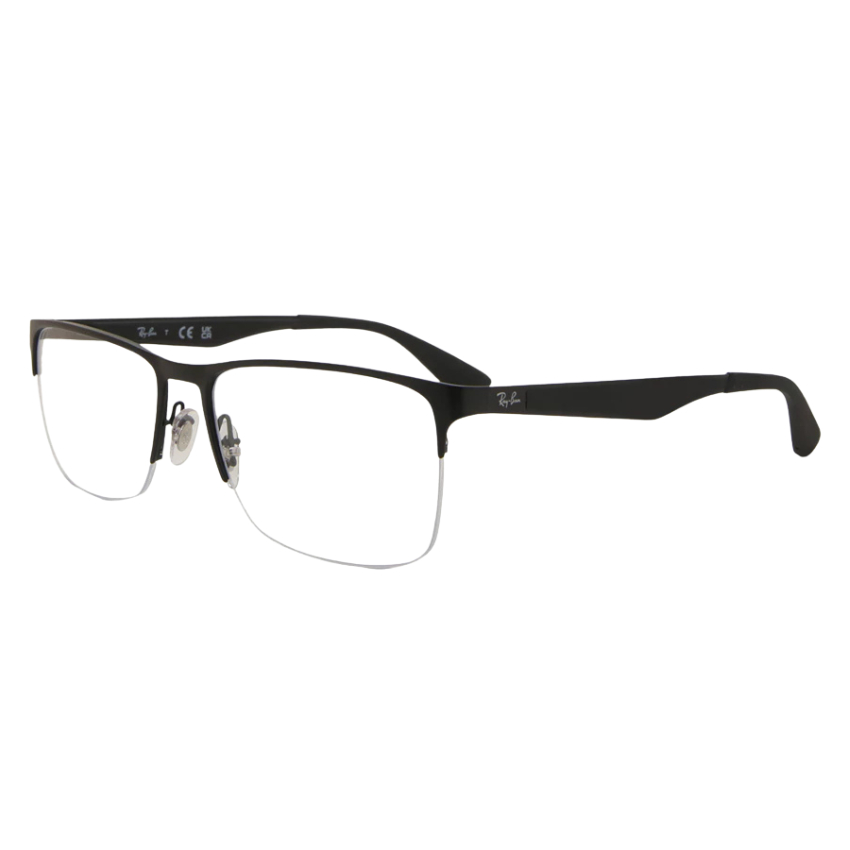Óculos de Grau Fio de Nylon+Retangular Ray-Ban RX6335 2503 58 RGD.MTL ...