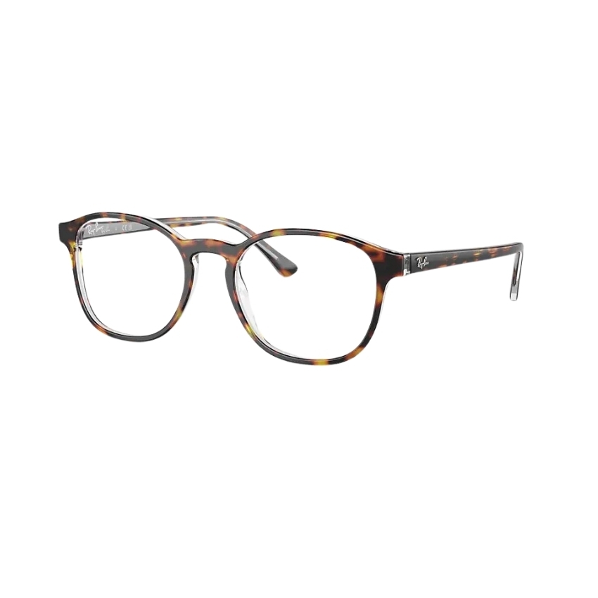 Óculos de Grau Retangular Ray-Ban RX5417 5082 52 RMD.ACT Havana - Ótica ...