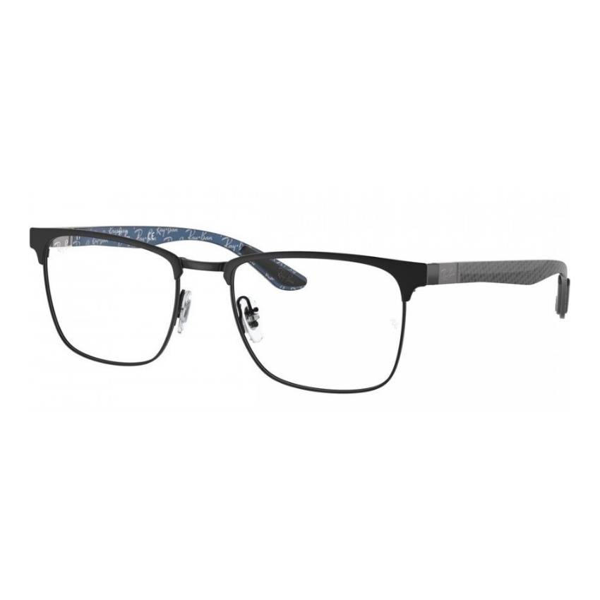 Óculos de Grau Retangular Ray-Ban RX8421 2904 54 RMD.MTL Preto+Grafite ...