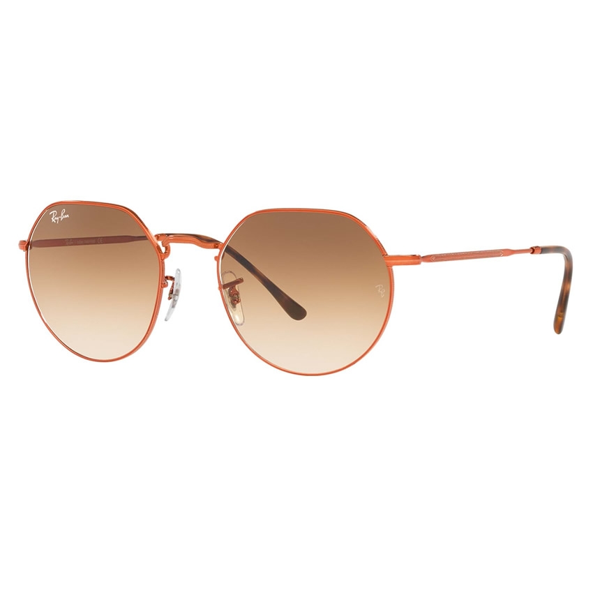 Óculos de Sol Redondo Ray-Ban Jack RB3565 9035A551 RMD.MTL Dourado ...