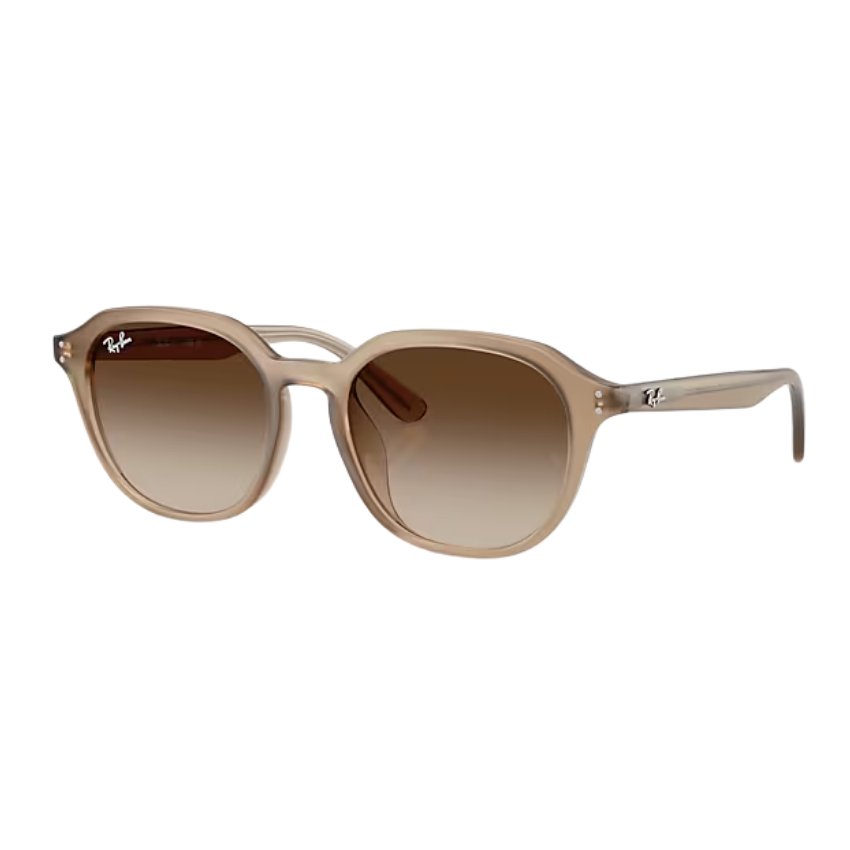 Óculos de Sol Retangular Ray-Ban RB4459D 61661354 RMD.ACT Bege+Marrom ...