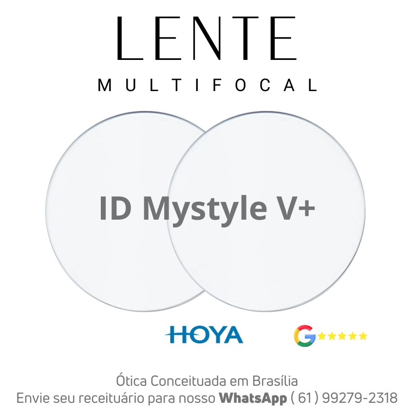 Par de Lentes Progressiva Multifocal em Dobro Hoya ID Mystyle V+ HV ...