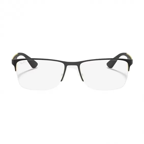 Óculos de Grau Fio de Nylon+Retangular Ray-Ban RX6335 2890 56 RGD.MTL ...
