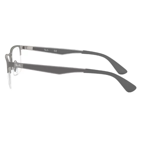 Óculos de Grau Fio de Nylon+Retangular Ray-Ban RX6335 2855 56 RGD.MTL ...