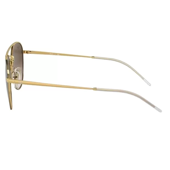 Óculos de Sol Redondo Ray-Ban RB3589 90551355 RGD.MTL Dourado+Marrom ...